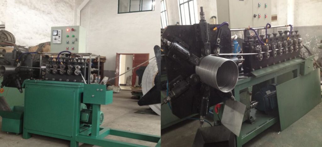 Exhaust pipe interlock hose making machine - Comflex Industrial Co.,Ltd